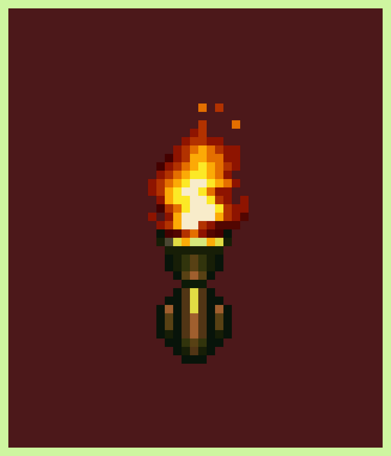 Grungy Dungeon Tileset #1: Walls w/ Torch Animation [32x32] by Hypnobius