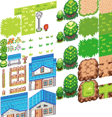 RPG asset tileset Starter Village (Asset Alliance): Update 01 - RPG ...