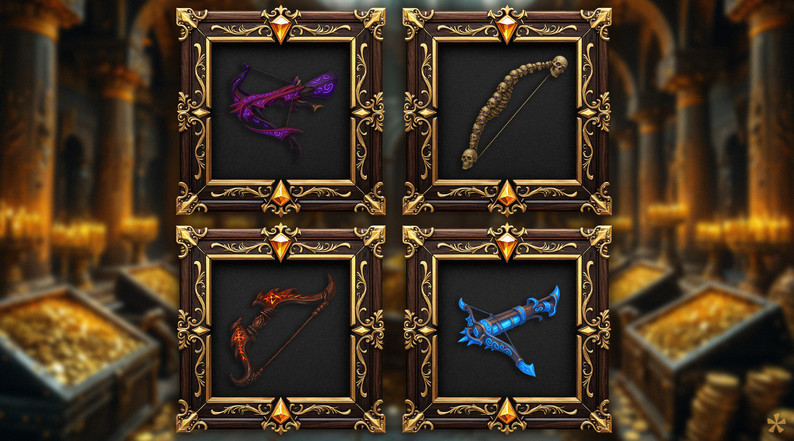 40 Bow & Crossbow Icons // Fantasy Style // PNG 512x512 // Bows ...