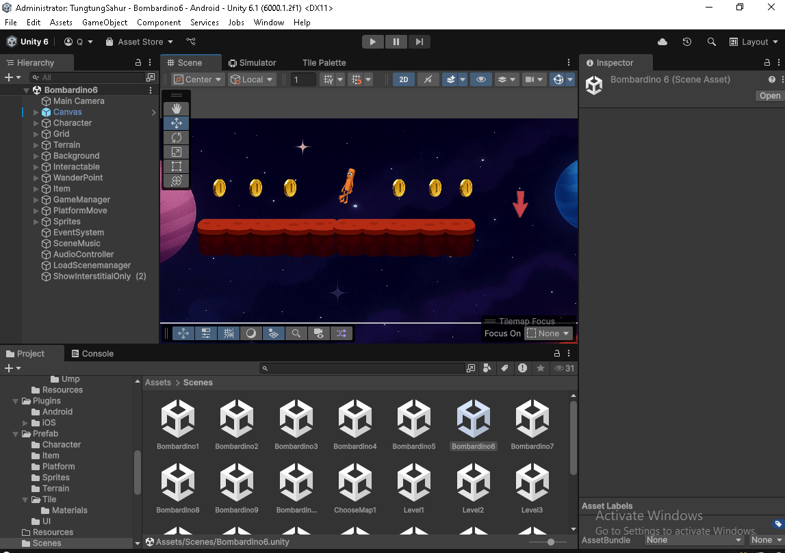 Tung Tung Sahur Rush – Unity 2D Source Code (Android) by Q Kreatif Studio