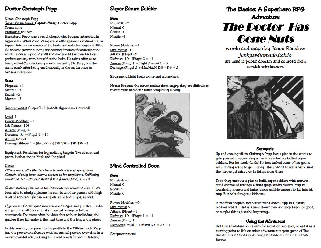 The Basics: A Superhero RPG by JunkyardTornado