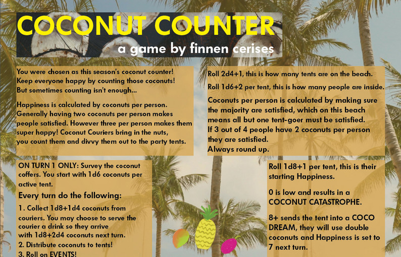 Coconut Counter by salubriousbrew