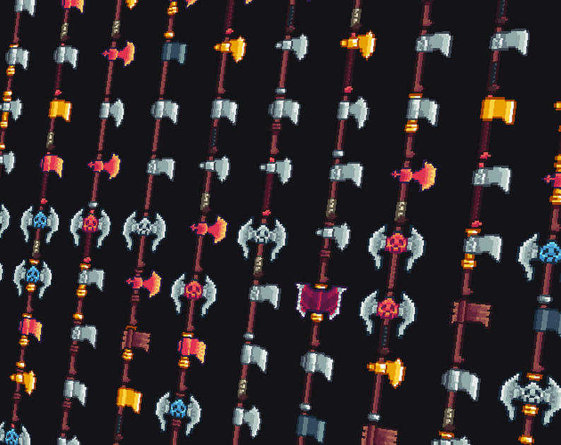 Massive Weapons 32x32 | JOYQUEST by Notokapixel