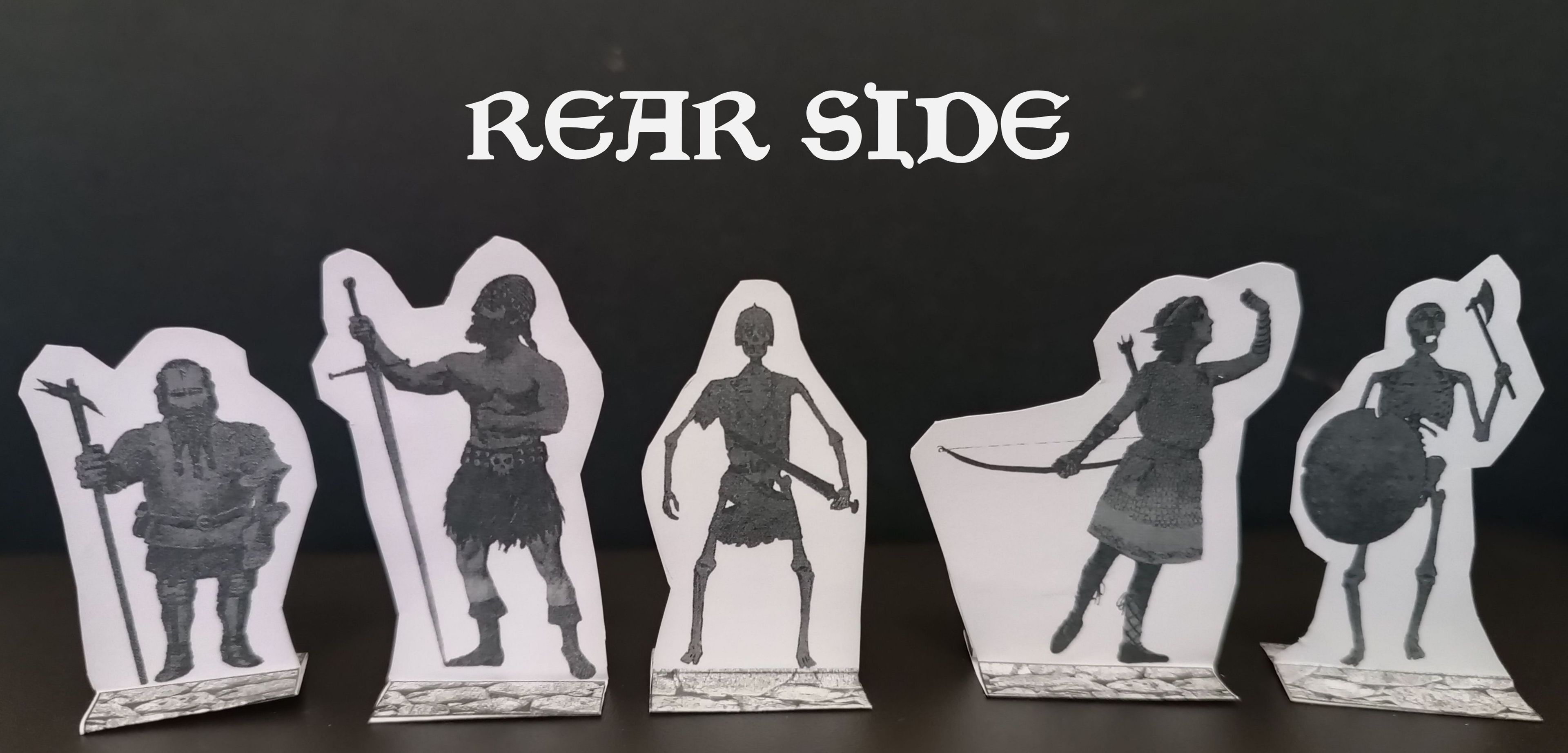10 paper minis in old-school fantasy style by subotai