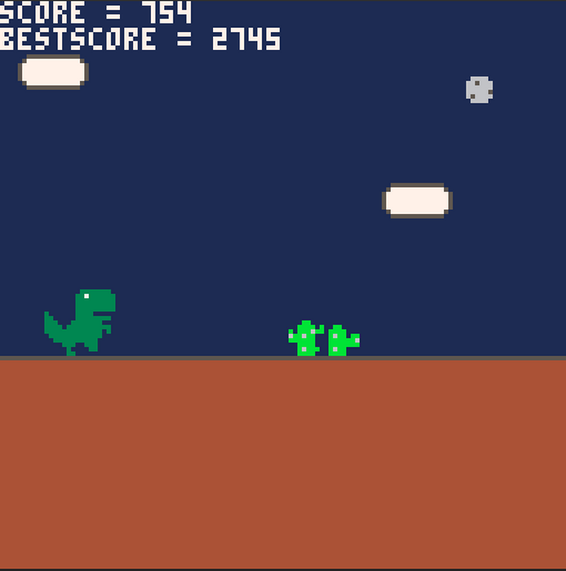 Offline T-Rex Game : Pico 8-Edition by Pordrack