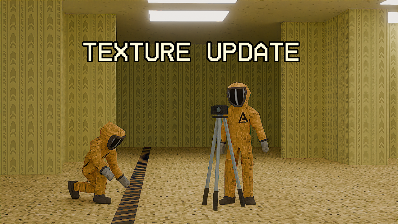 Level 0 Environment Textures Added - Backrooms PSX Pack by ...