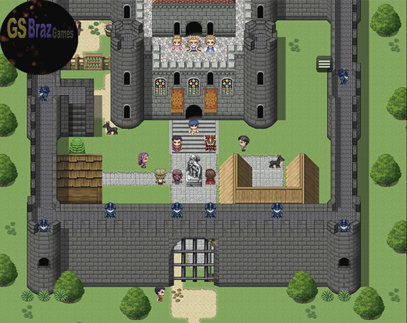 Medieval Castle Walls – Outside_D Tileset for RPG Maker MV/MZ by GsBraz