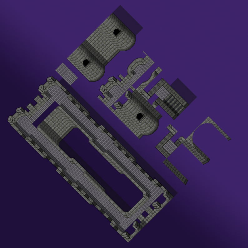 Medieval Castle Walls – Outside_D Tileset for RPG Maker MV/MZ by GsBraz