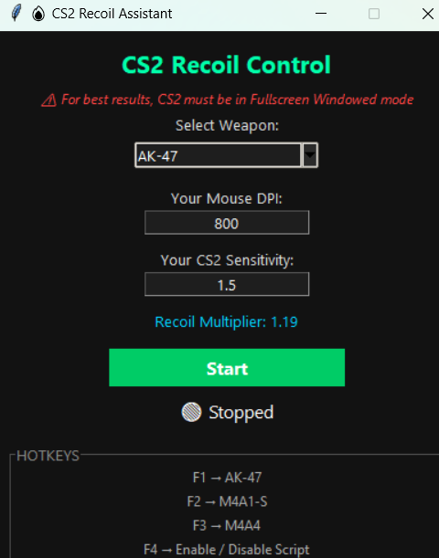 Ultimate CS2 Recoil Assistant – Smooth Spray Control (Legal) by Ydanx