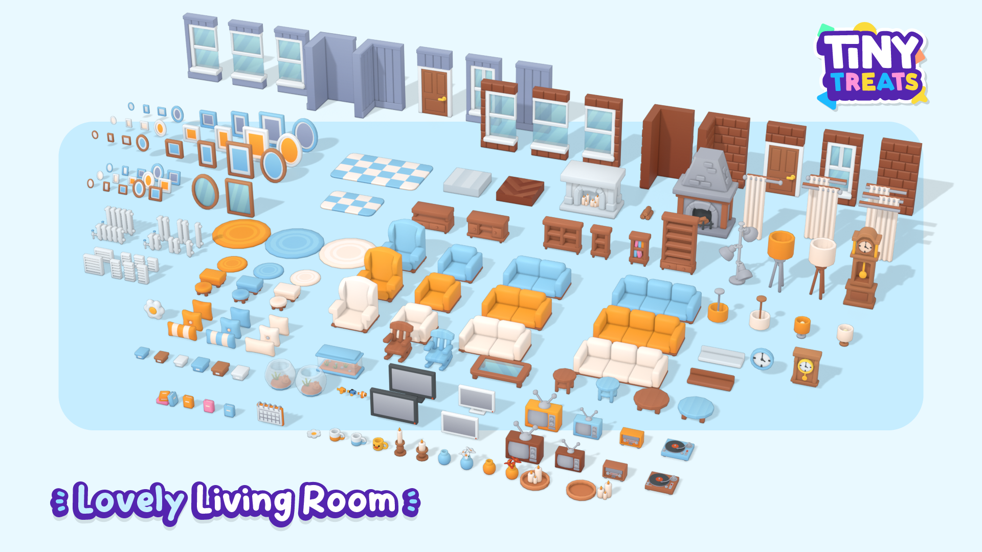 Tiny Treats - Lovely Living Room set by Tiny Treats