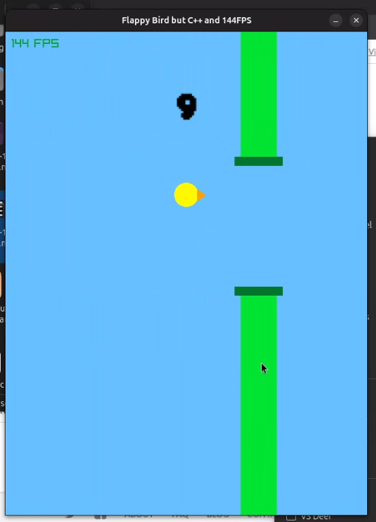 Flappy Bird but C++ and 144FPS by bloctey64
