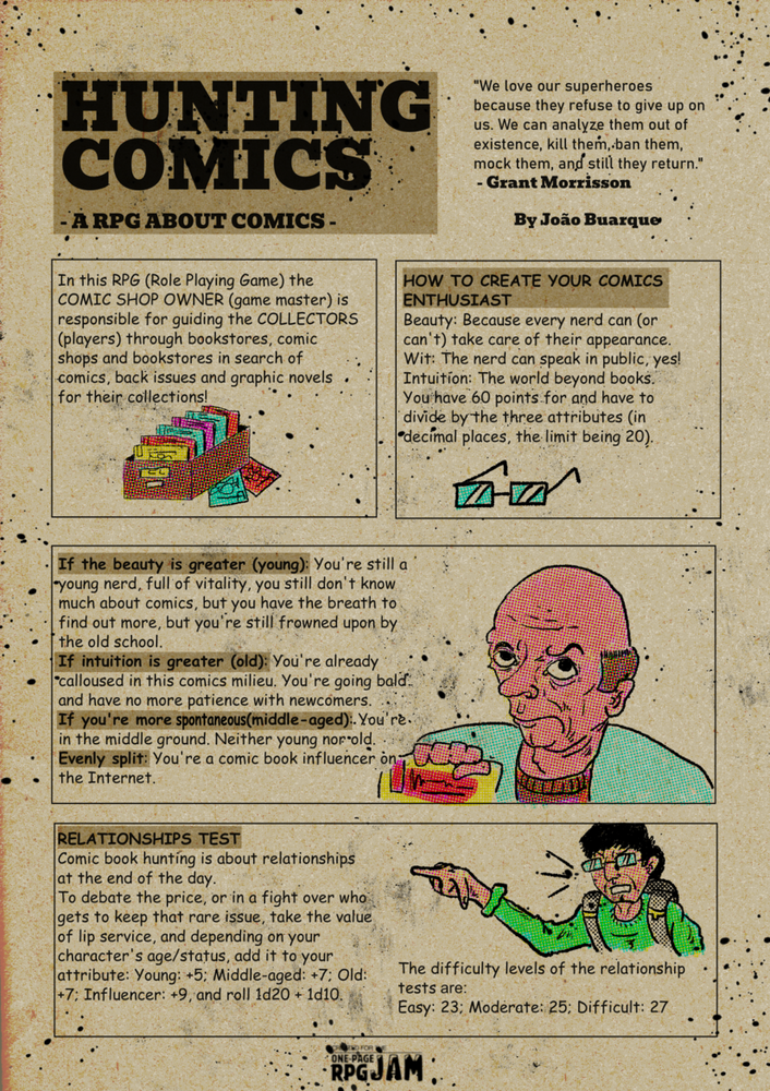 Hunting Comics - A RPG about comics - by Fox Tracy