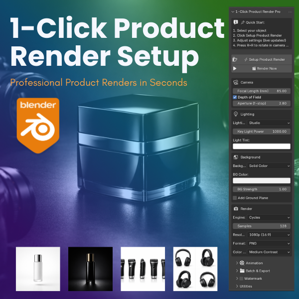 1-Click Product Render Setup by rana1232