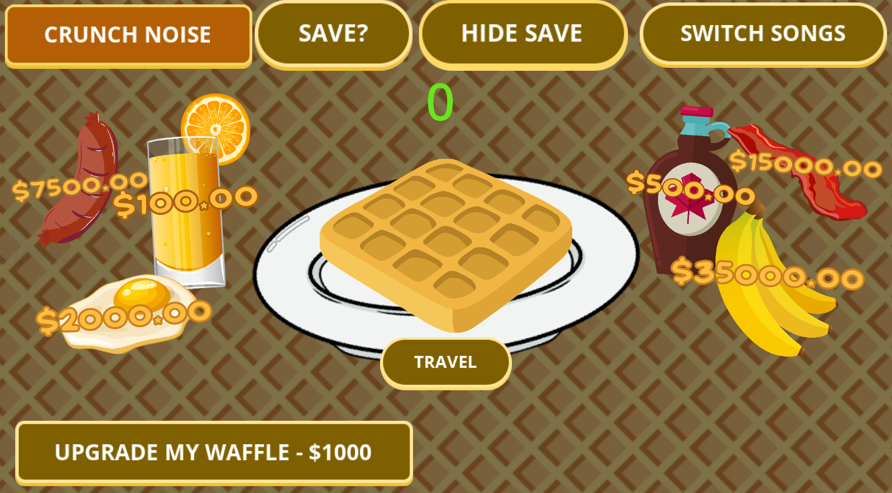 WAFFLE CLICKER DX MINOR CONTENT DROP - V.0.1.4 - Waffle Clicker Deluxe - 1.2.5 HOTFIX by OLIVEZ