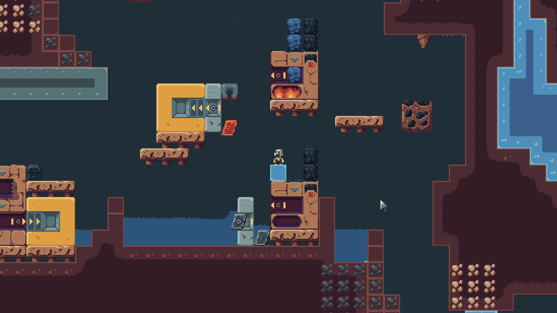 New player character sprite - Cave Factory by Ted Bendixson
