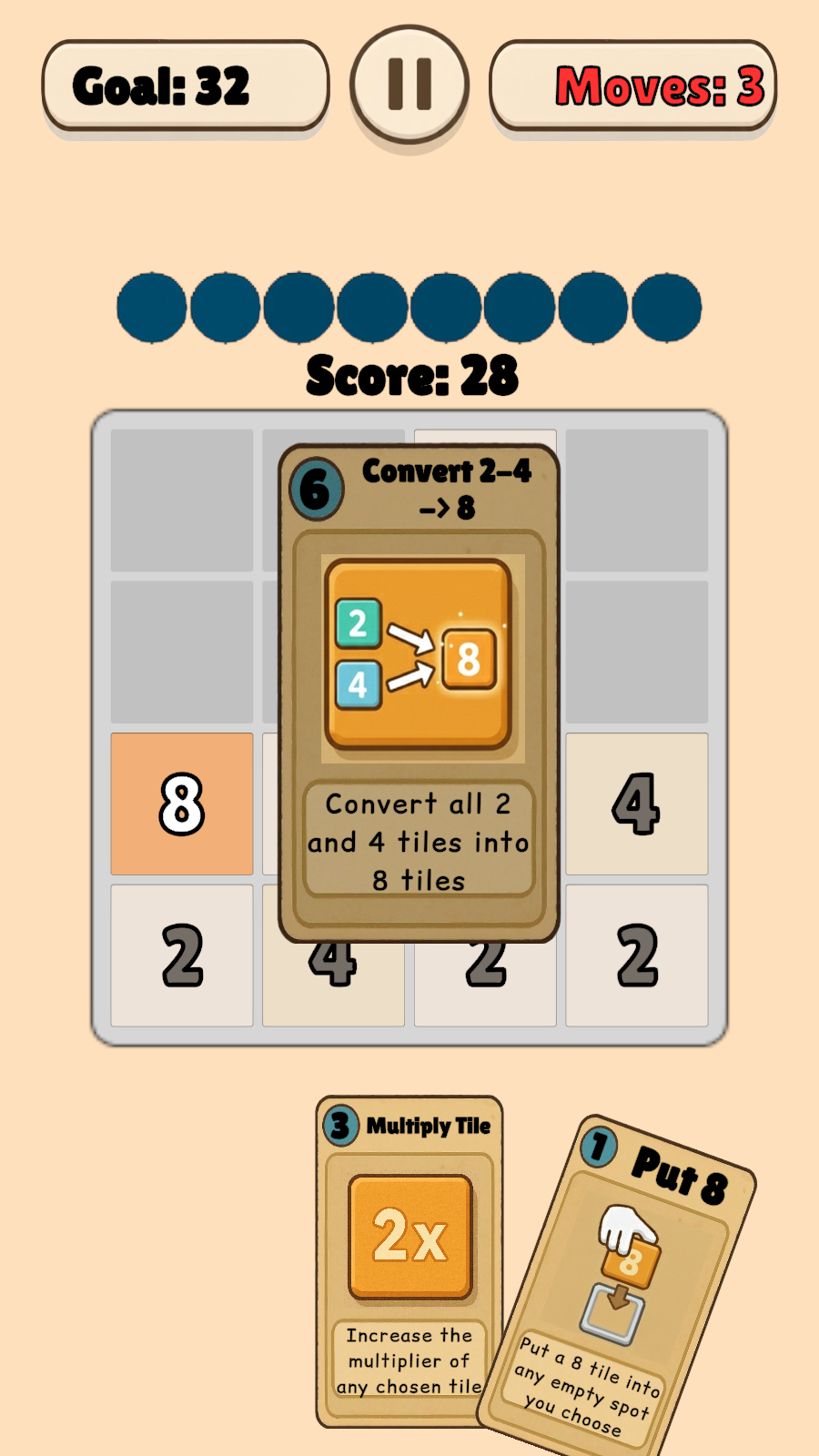 Tile Tactics: 2048 Card Puzzle by pandlebury