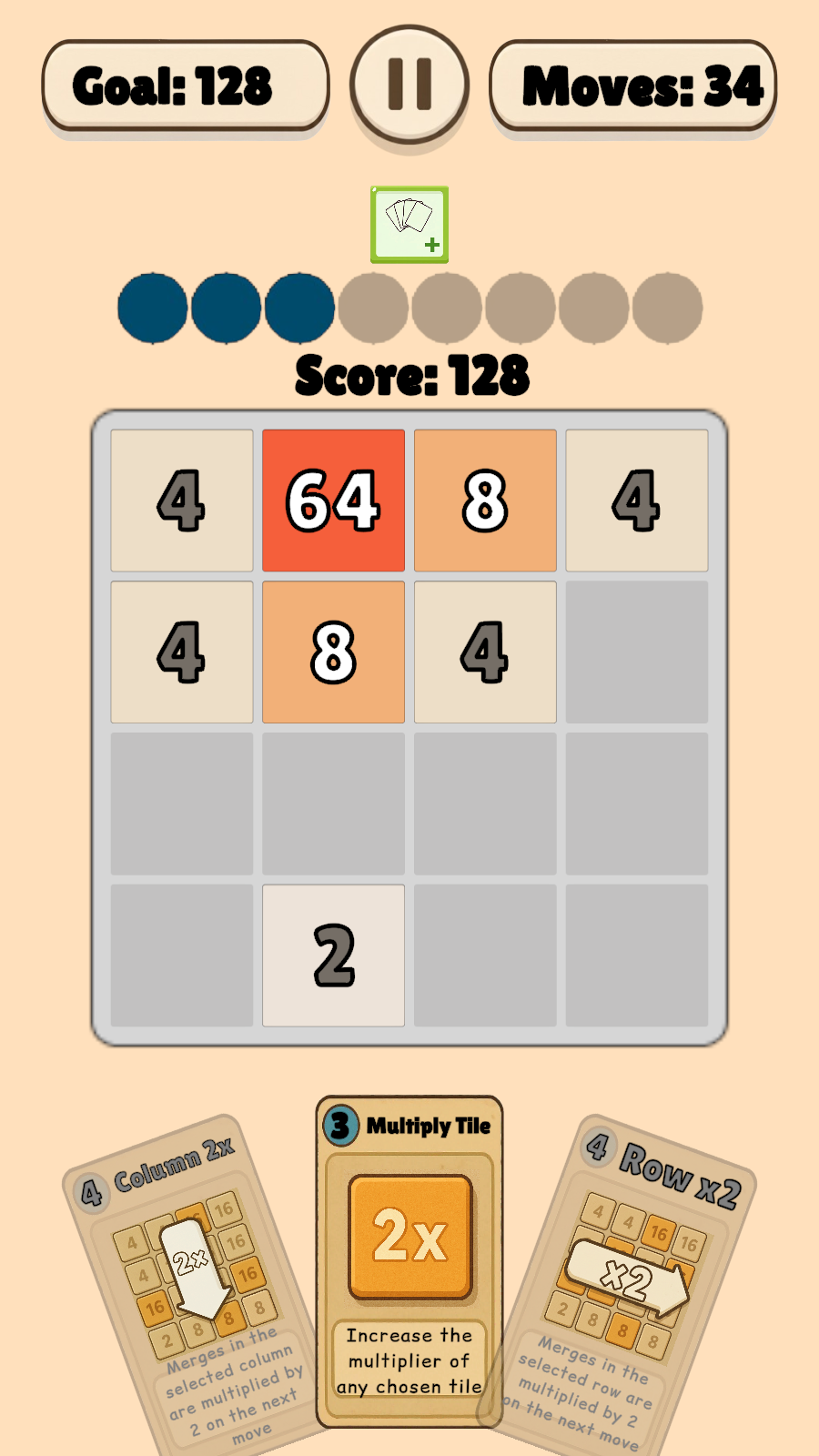 Tile Tactics: 2048 Card Puzzle by pandlebury