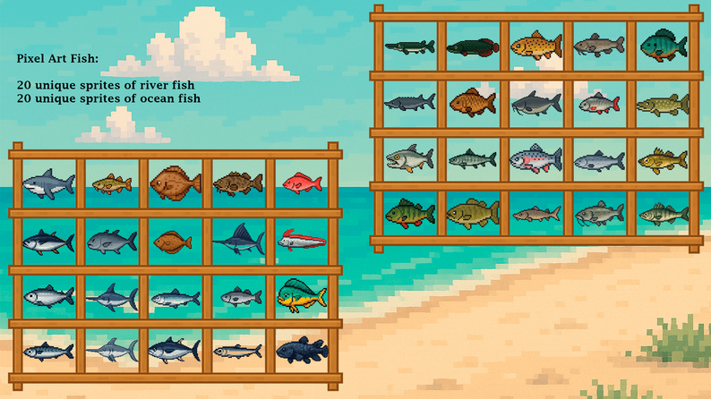 Pixel art fish! by Cynical_21