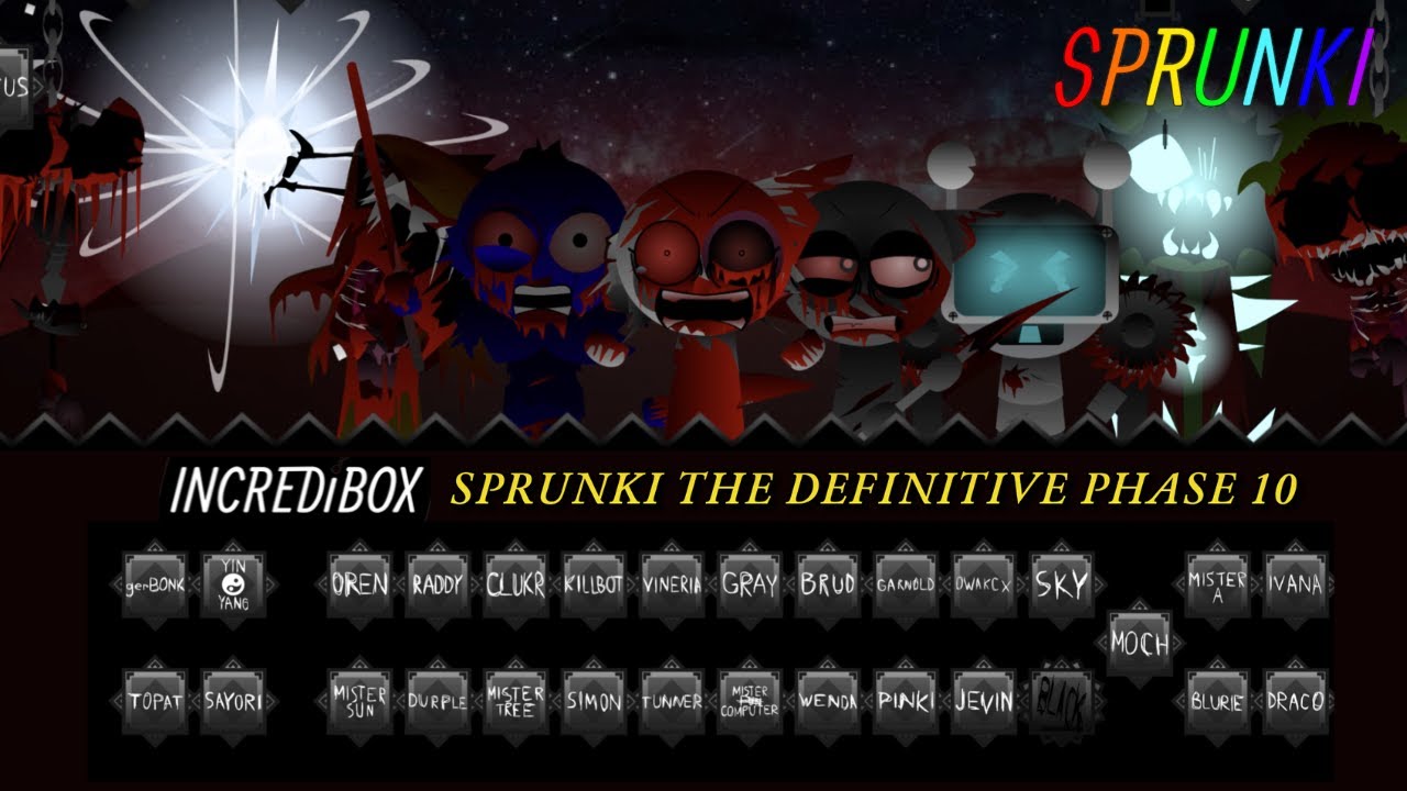 sprunki families mod phase 10 by chanpiñon dash moderlatinodeincredibox