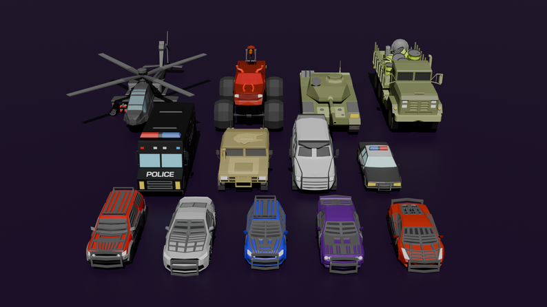 Low Poly Battle Pack by Lightning Poly