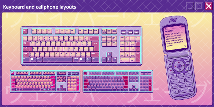 Vaporwave ui by GabrielaTot