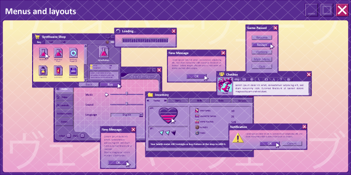 Vaporwave ui by GabrielaTot