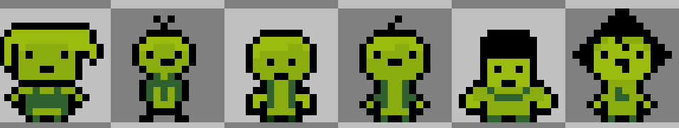16x16 GameBoy Characters by Mastorx