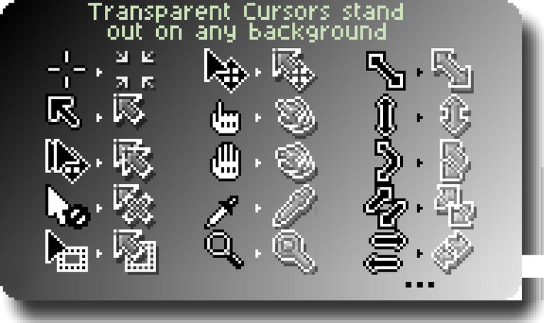 uiOne Cursors - aseprite theme extension by TLiaD_Kristofer Paul Schreiner