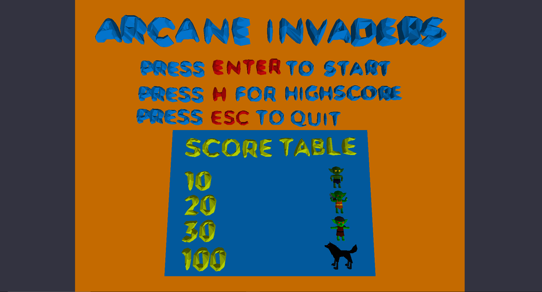 Arcane Invaders by Rock Hard Amusement