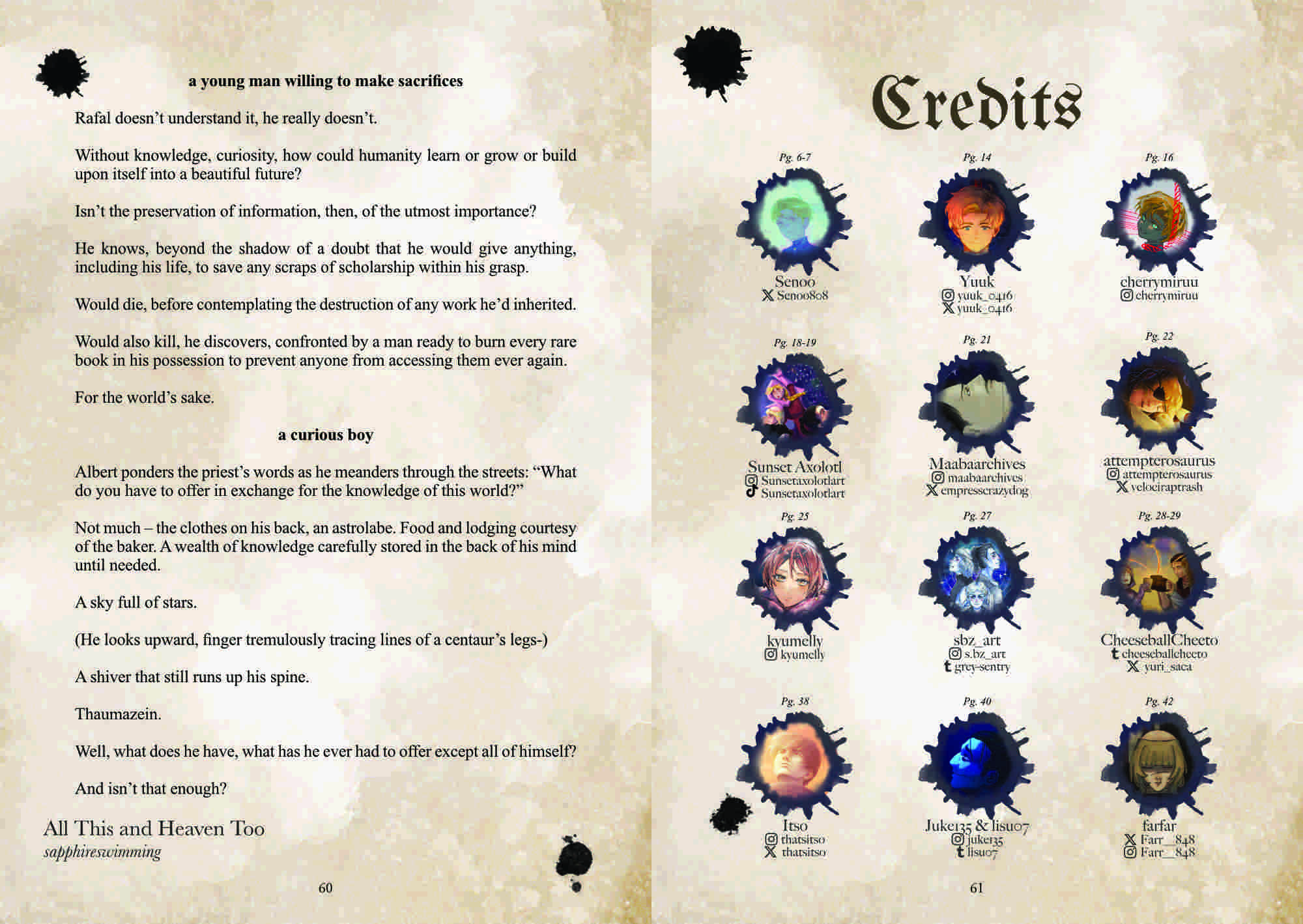 Thaumazein: An Orb on the Movements of the Earth Zine by Karei