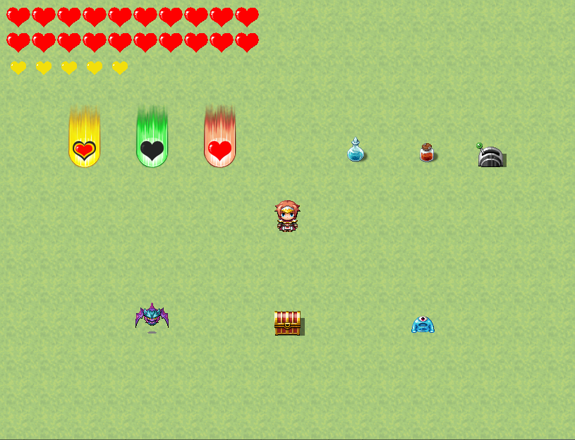Hearts HUD – RPG Maker MV Plugin by EroiK StyLeR