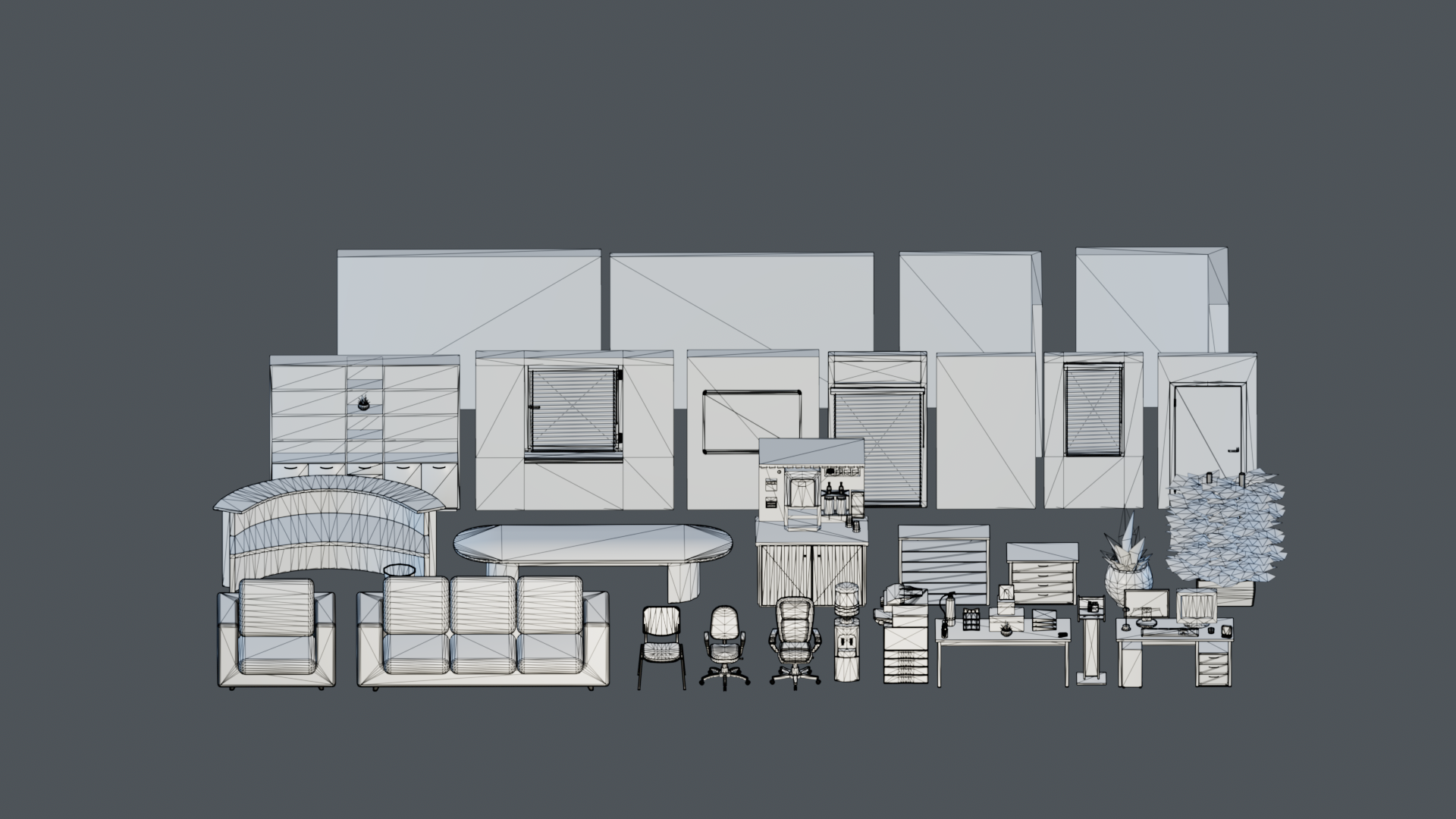 Office asset pack for game by midori_ar