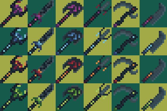 150+ Medieval Fantasy Tools & Weapons [16x16] by SlapMeLeft