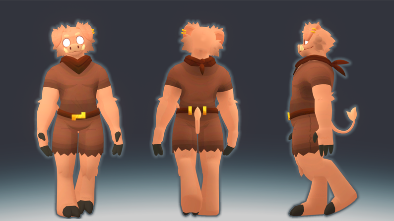 Piglin Vrchat Avatar by Chaotic_Jay