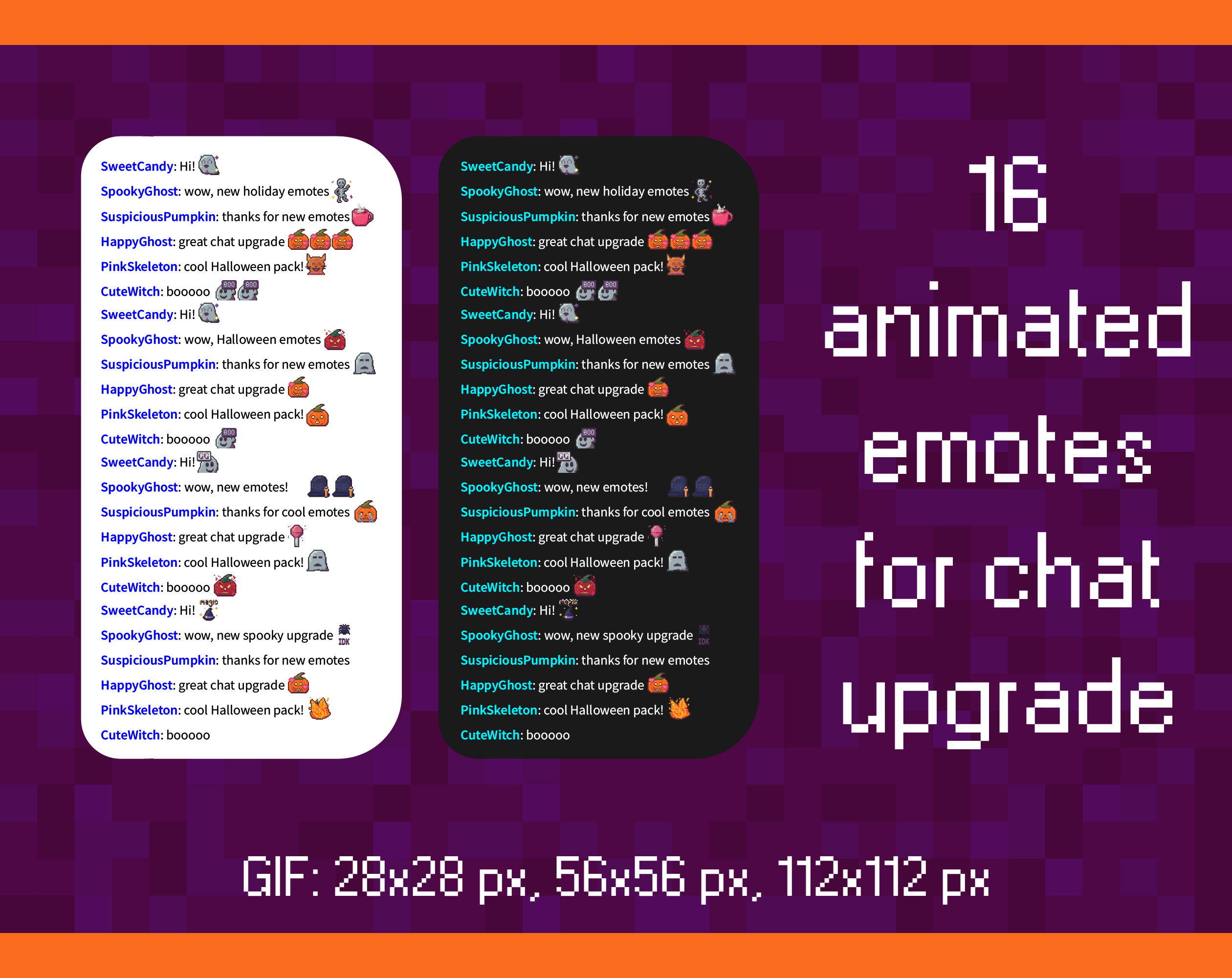 Halloween Animates Emotes twitch by DreamyDevUA