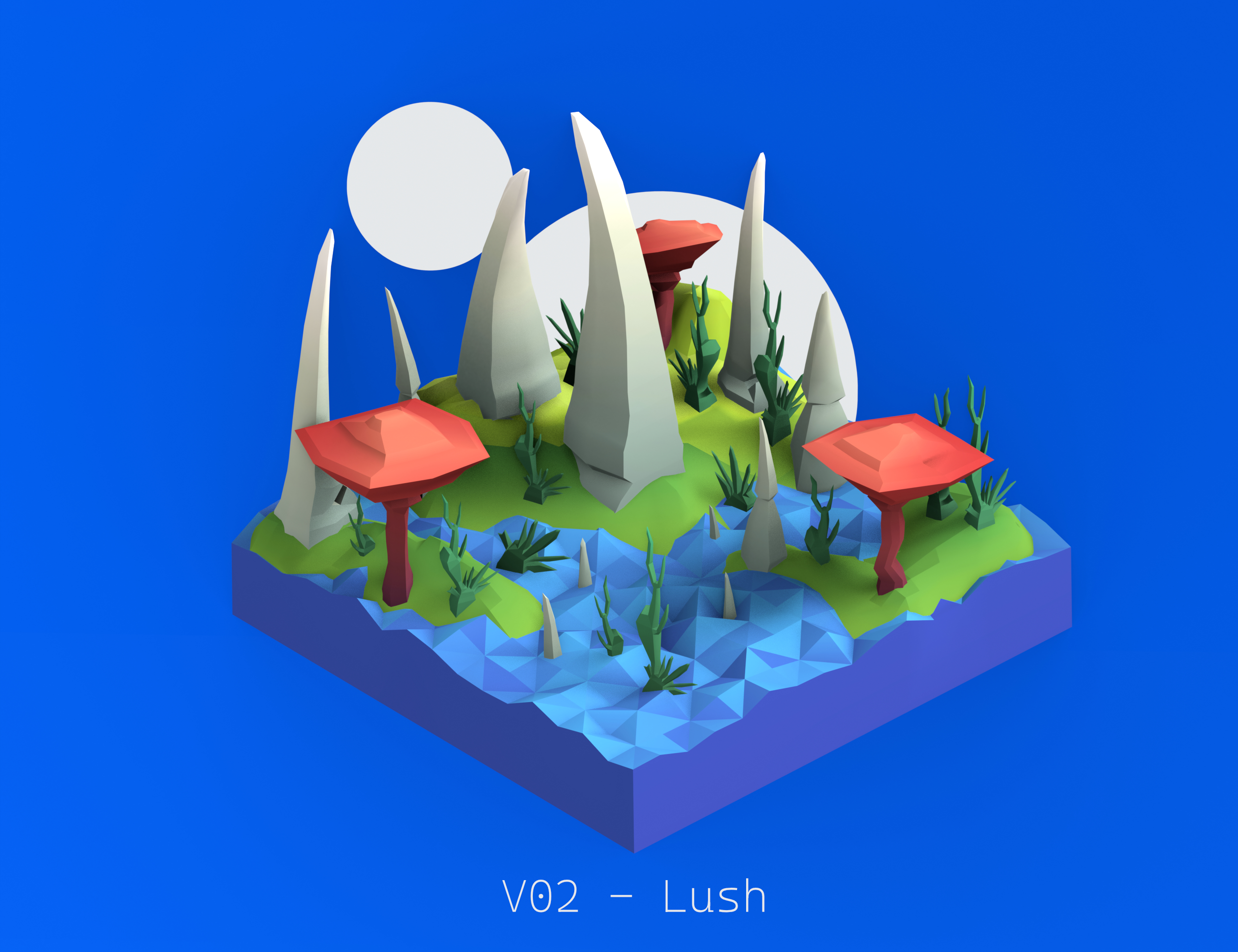 Stylized Alien World Kit by andralune