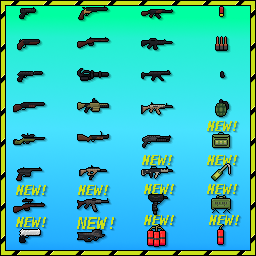 32x32 Pixel Weapons pack by alex103