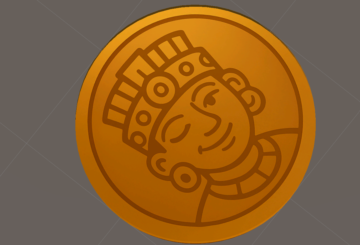 Mayan Animated Gold Coin by Daniel Rozek