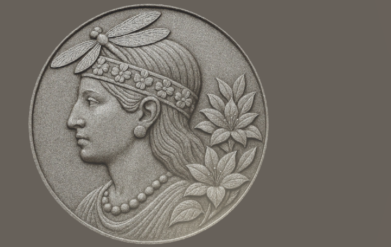 Silver Animated Mayan Coin by Daniel Rozek