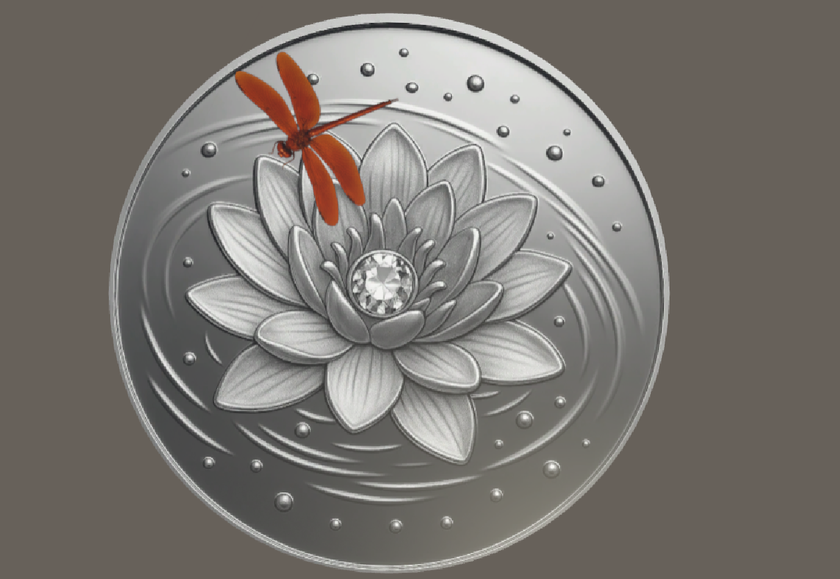 Silver Animated Mayan Coin by Daniel Rozek