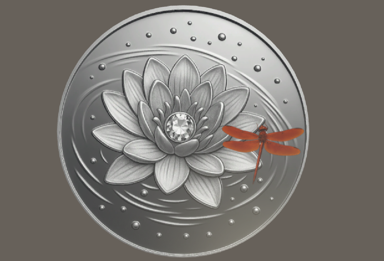 Silver Animated Mayan Coin by Daniel Rozek