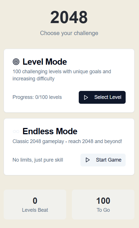 2048 Puzzle Classic by @Platypus_game