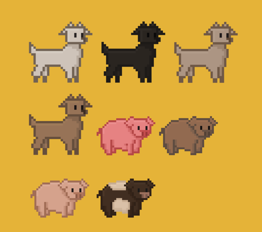 [FREE] animal aseet 32x32 by suawu