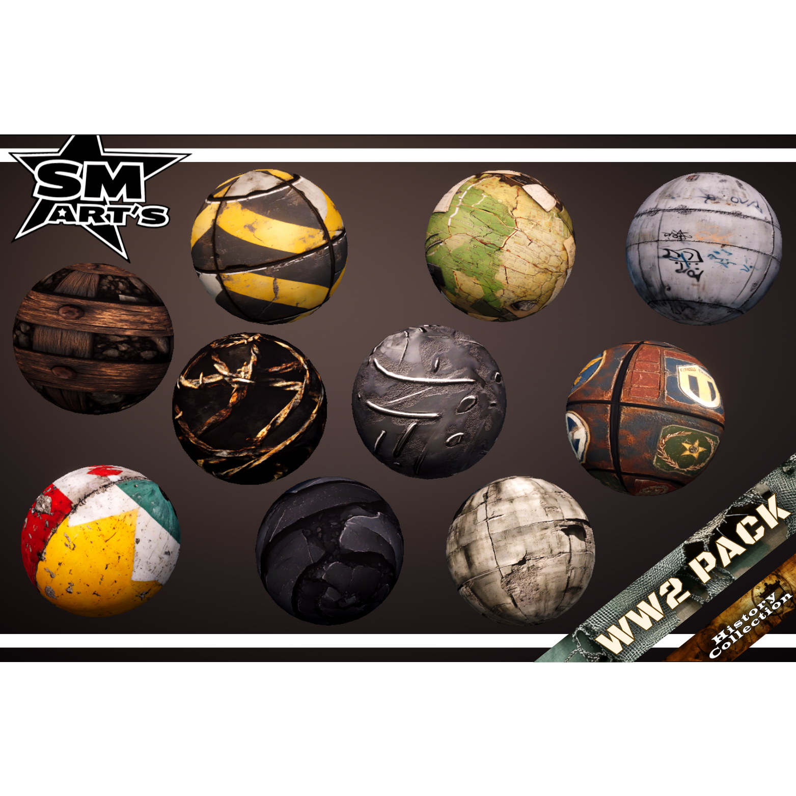 WW2 Texture Pack - Stylized 50 Materials Texture Texture by SM ART'S