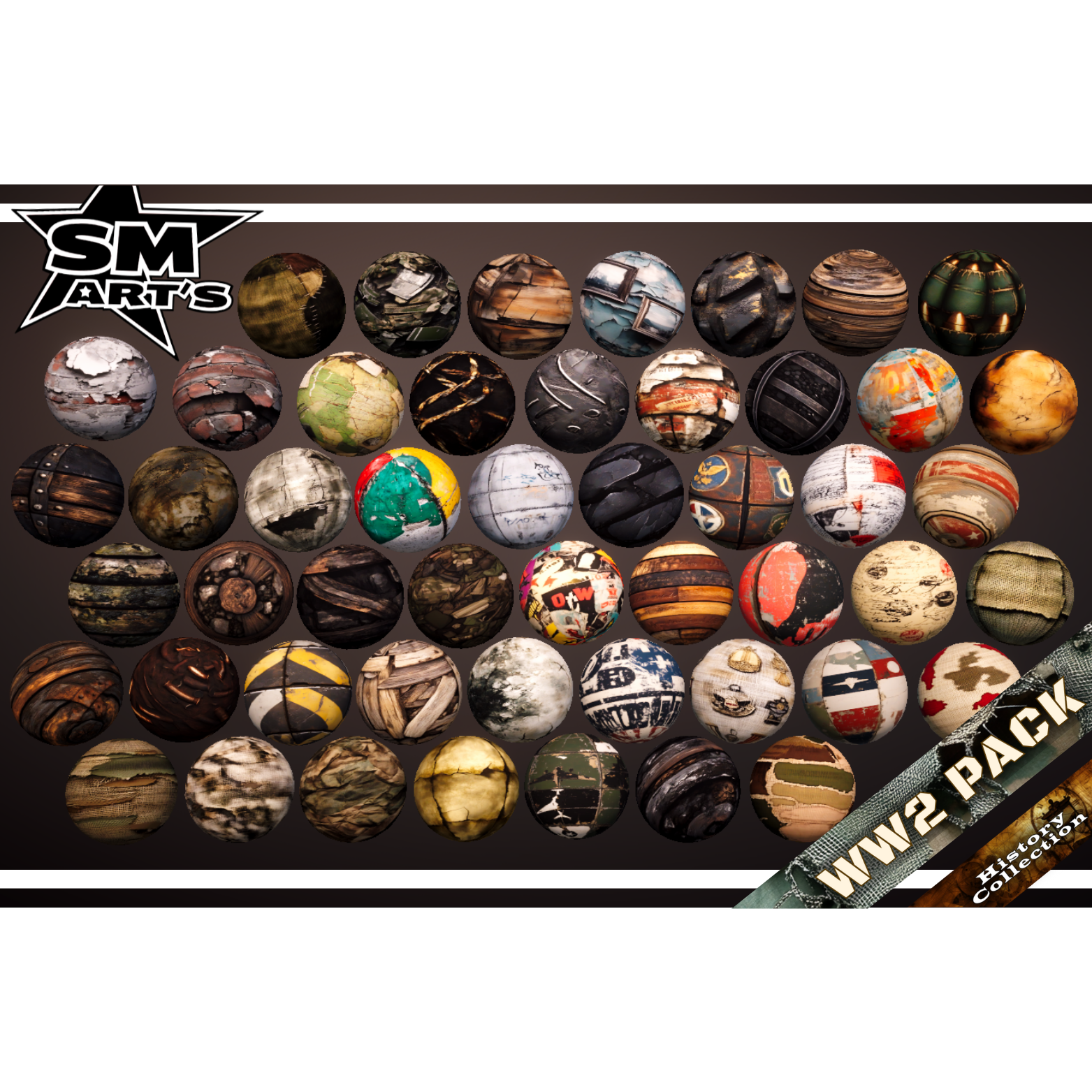 WW2 Texture Pack - Stylized 50 Materials Texture Texture by SM ART'S