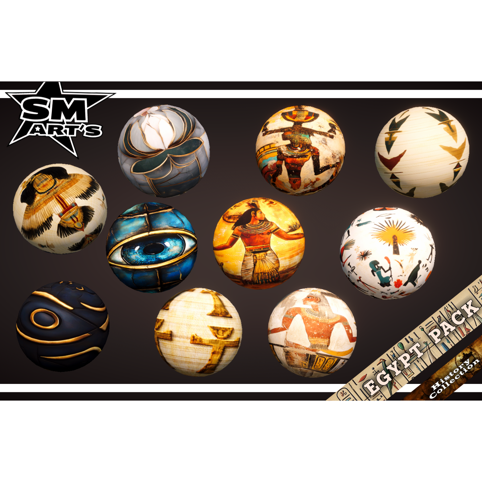 Egypt Texture Pack – 50 High-Quality Stylized Materials by SM ART'S