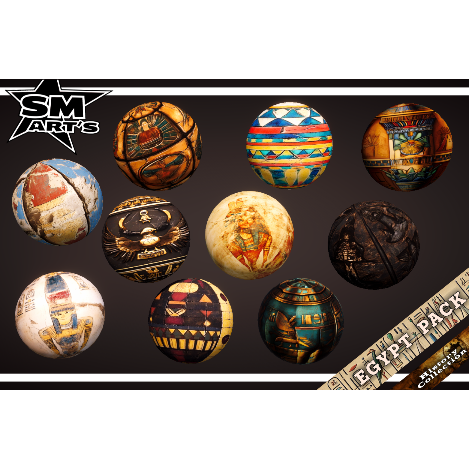 Egypt Texture Pack – 50 High-Quality Stylized Materials by SM ART'S