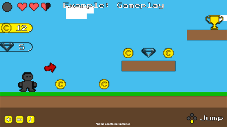 Pixelated UI/GUI Icons Pack by NormalMap_Games