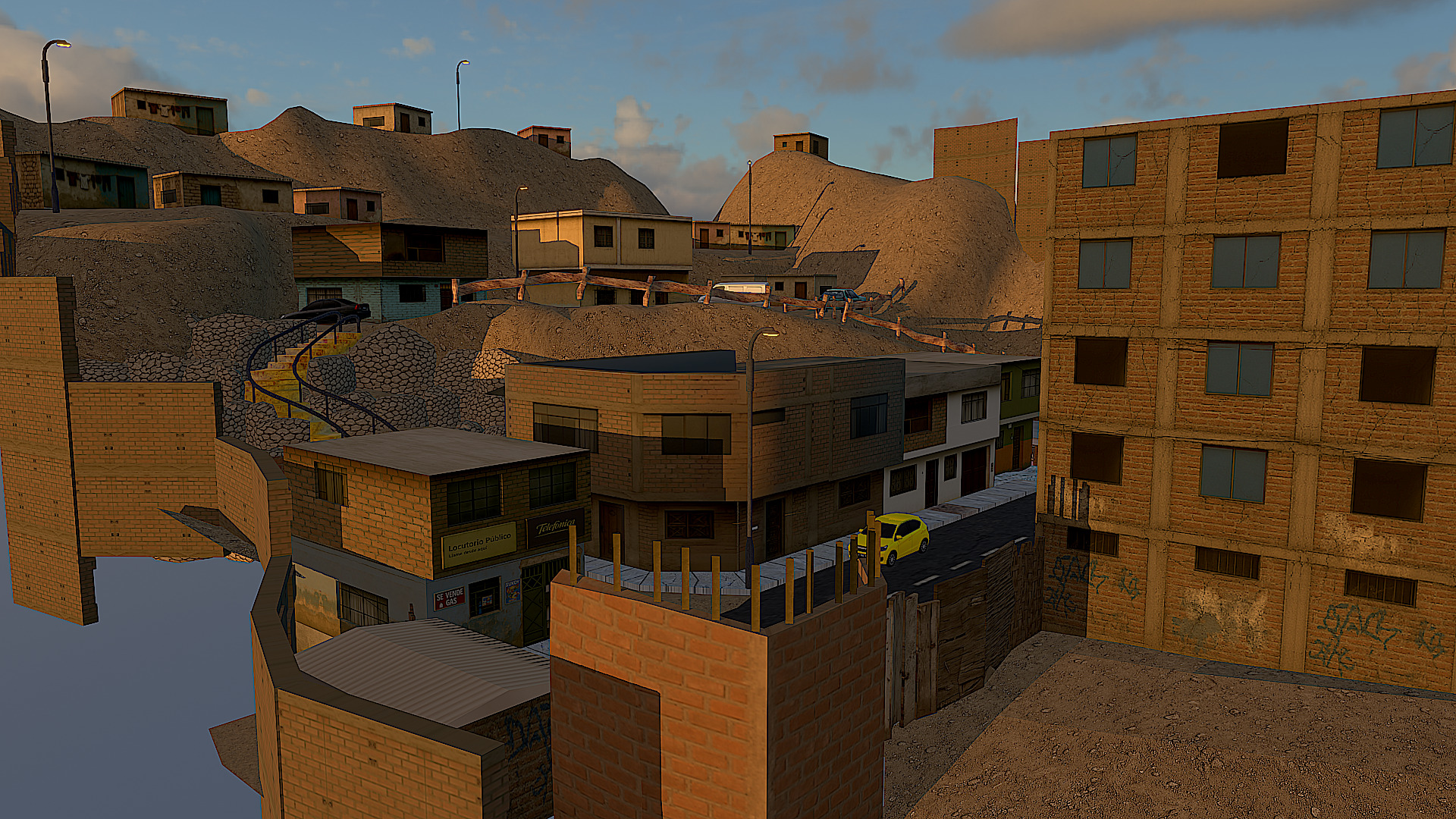 Popular Streets of Lima | PS1 Environment by McPato