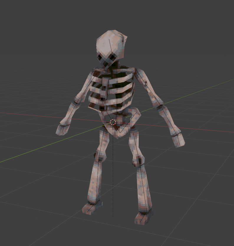 PSX Low Poly Skeleton by Puck